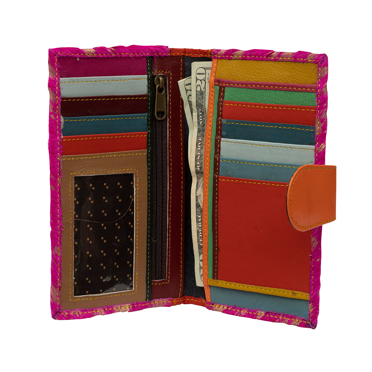 Bright colored checkbook wallet – Leather Ranch Supply Co